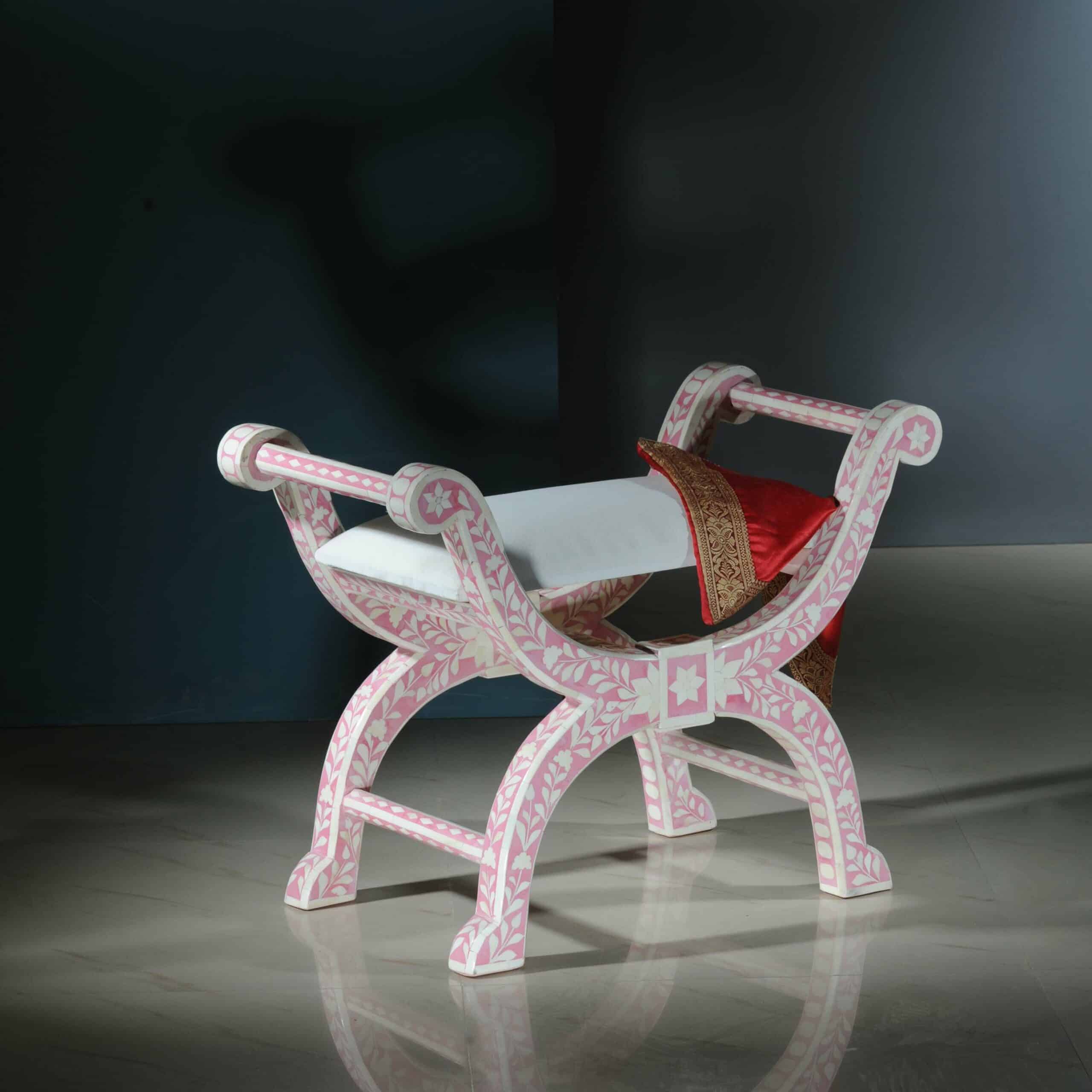 Bone Inlay Stool | BIIF