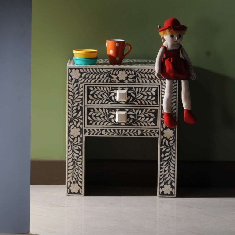 Elegant Elegant Bone Inlay Wardrobe with Intricate Motifs with ...