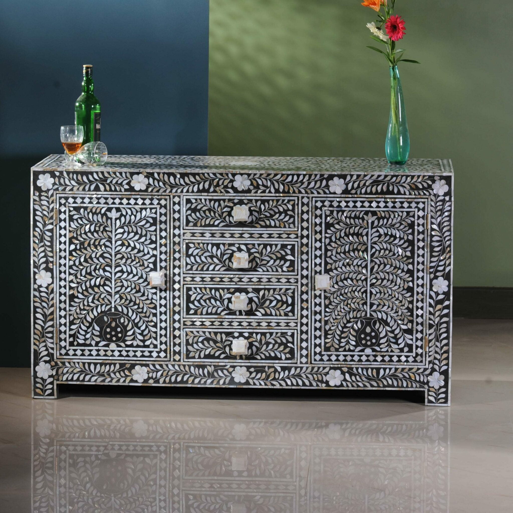 Buy Mother of Pearl Inlay Dining Table | BIIF